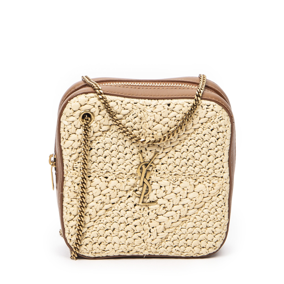 Saint Laurent | Bags | Yves Saint Laurent Jamie Mini Cube Raffia ...